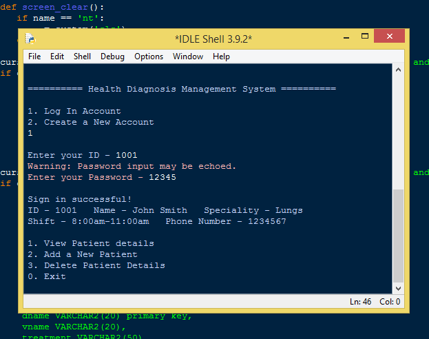Health Diagnosis Management System In Python With Source Code Sourcecodester